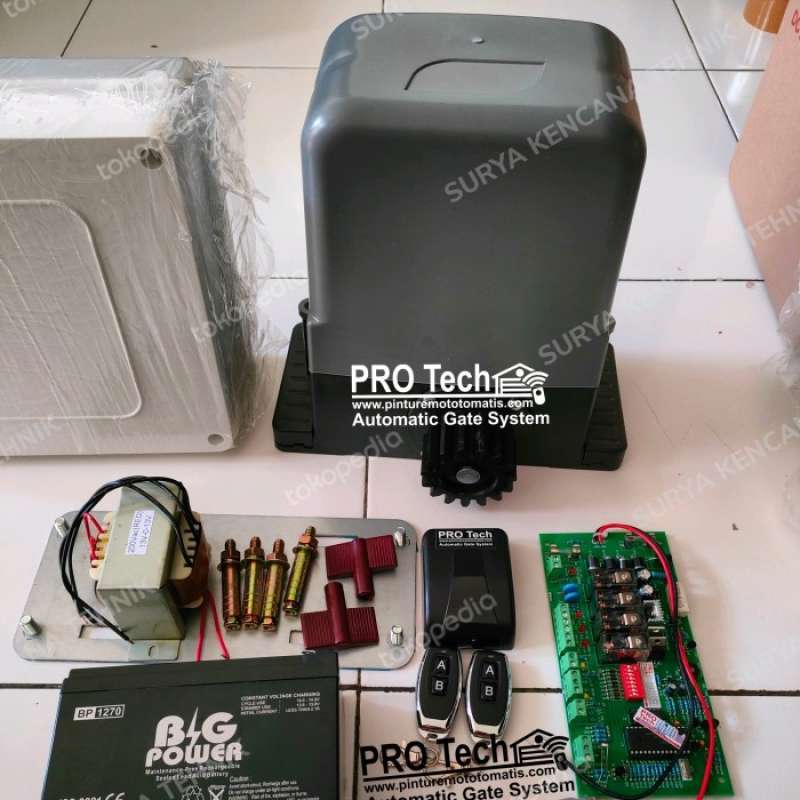 Promo Automatic Sliding Gate Pro Tech Dc 600 Kg Mesin Pagar Otomatis ...