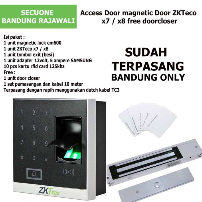 Promo Access Door magnetic Door ZKTeco MP 340 free doorcloser Diskon 23% di Seller Dekoransa ...