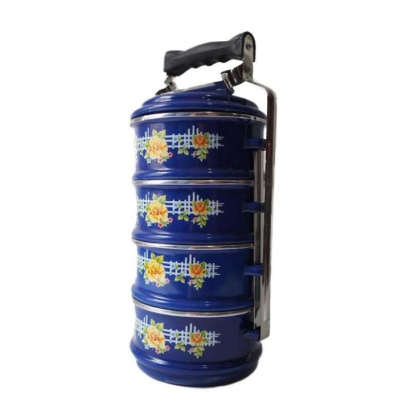 Promo Maspion Ena Rantang Enamel Food Carrier Catering / Lunch Box Biru ...