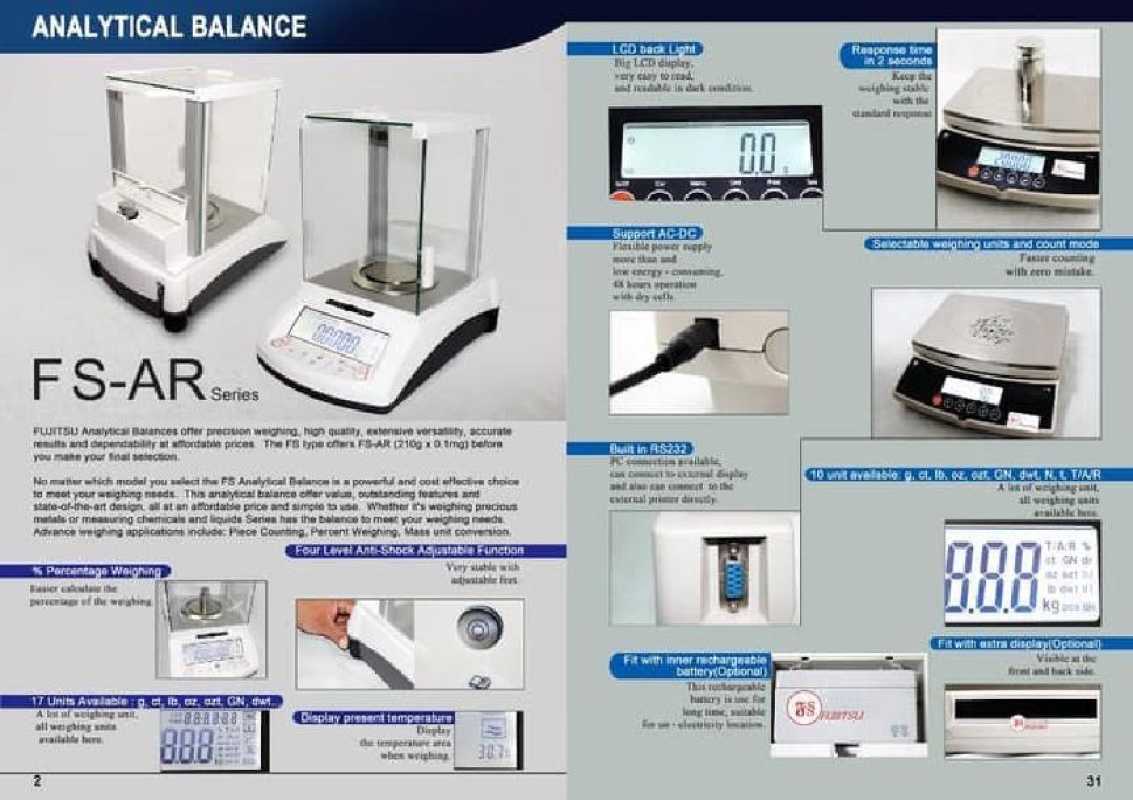Jual Timbangan Lab Fujitsu / Analytical Balance Fujitsu Fs-ar 210g/0 ...