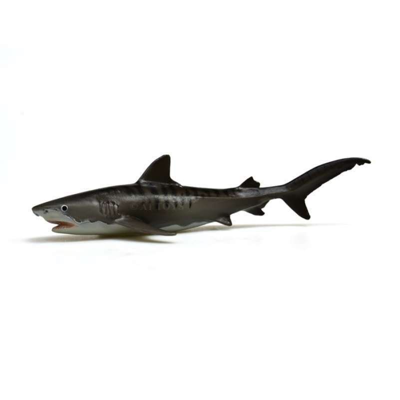 Promo Mainan Miniatur Hewan Ikan Hiu Macan Tiger Shark Safari Ltd 19 Cm ...