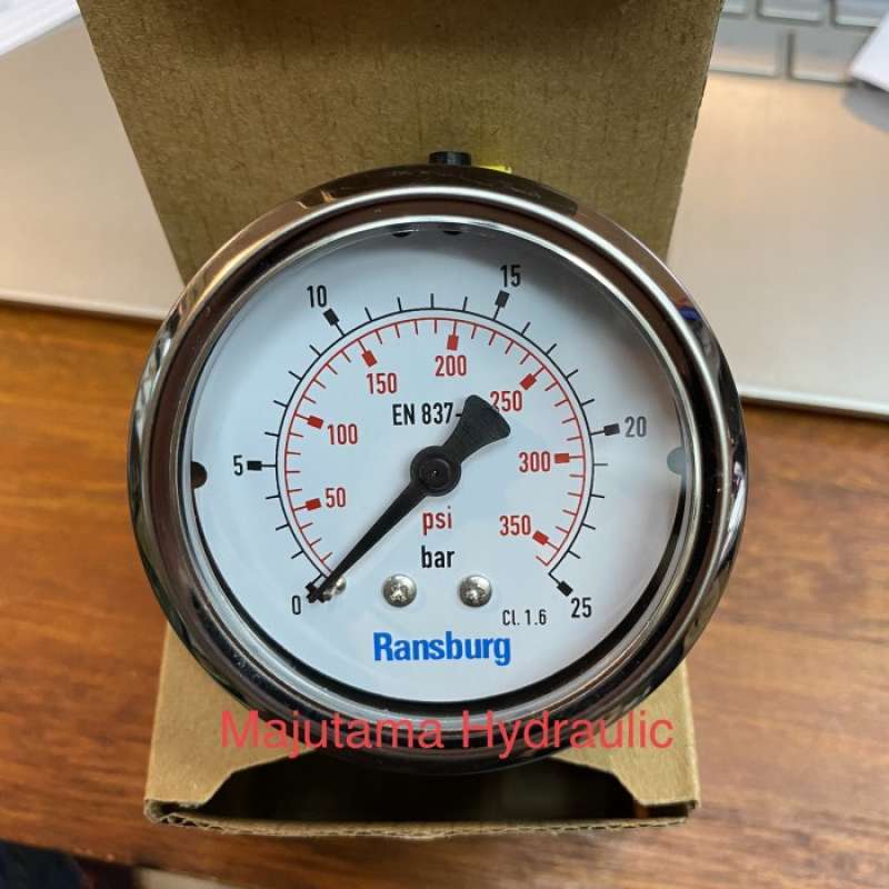 Promo Pressure gauge // manometer 2,5 inch 25 bar(kg/cm2) Diskon 23% di ...