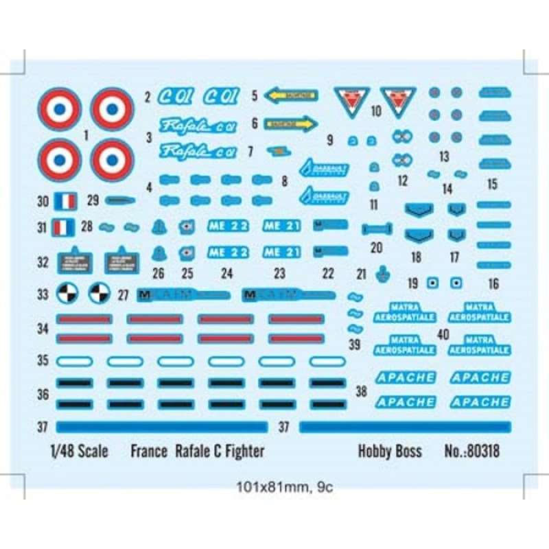 Promo Model Kit miniatur pesawat Dassault Rafale C Hobby 32 cm 1:48 ...