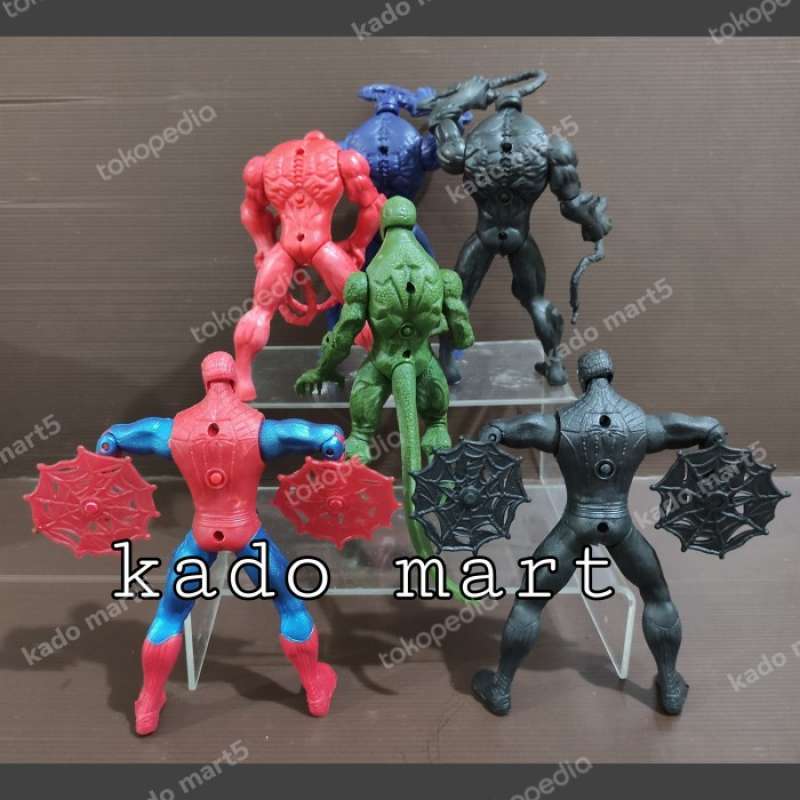 Promo mainan action figure venom musuh spiderman set 6 pcs Diskon 23% ...