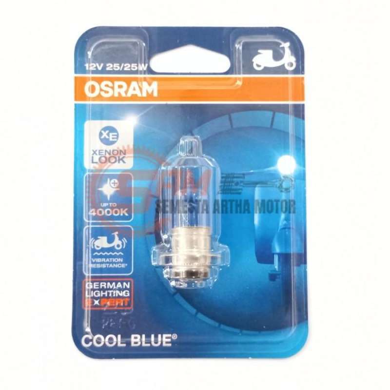 Jual Osram Cool Blue H6 Kaki 1 Halogen AC DC Lampu Depan Utama Motor - 35/35W di Seller Semesta ...