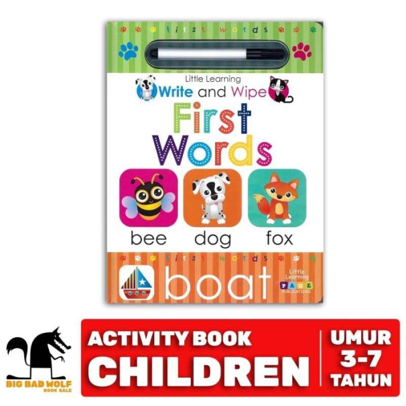 Promo LITTLE LEARNING WRITE AND WIPE: FIRST WORDS - Diskon 50% di ...