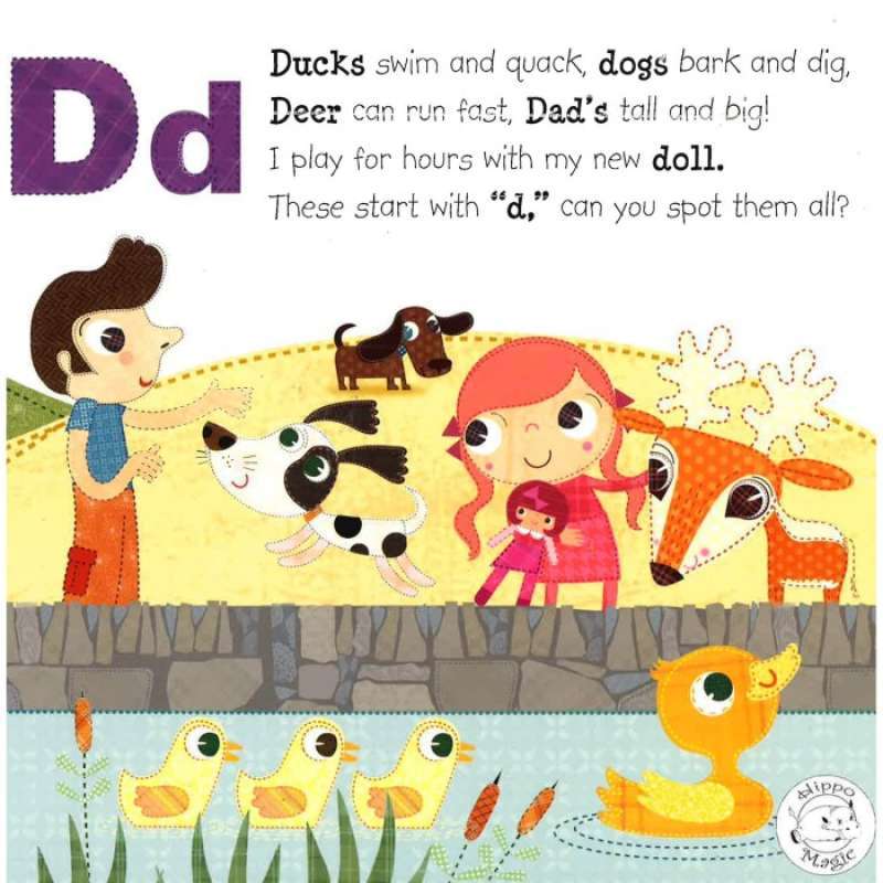 Promo BOOK LET'S LEARN ALPHABET ABC HIPOO BUKU AJAIB HIPPO MAGIC 4D ...