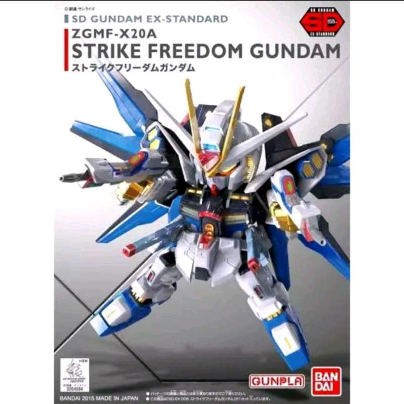 Jual BANDAI GUNPLA ZGMF-X20A SD GUNDAM EX-STANDARD STRIKE FREEDOM GUNDAM MAINAN RAKITAN ROBOT ...