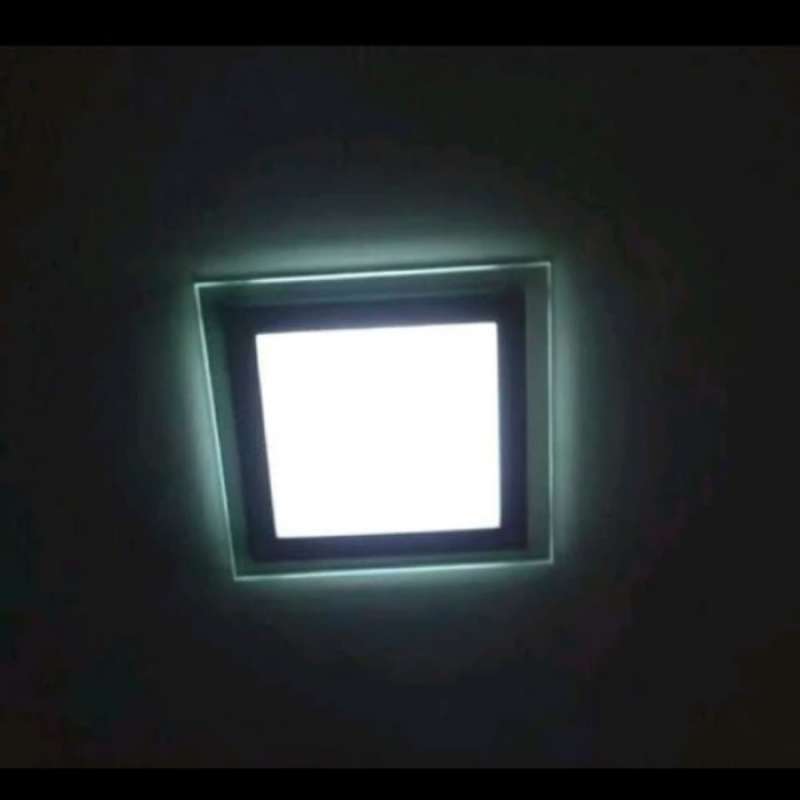Promo Lampu Panel Led List Kaca 12 Watt Tri Color Downlight Inbow Kotak ...