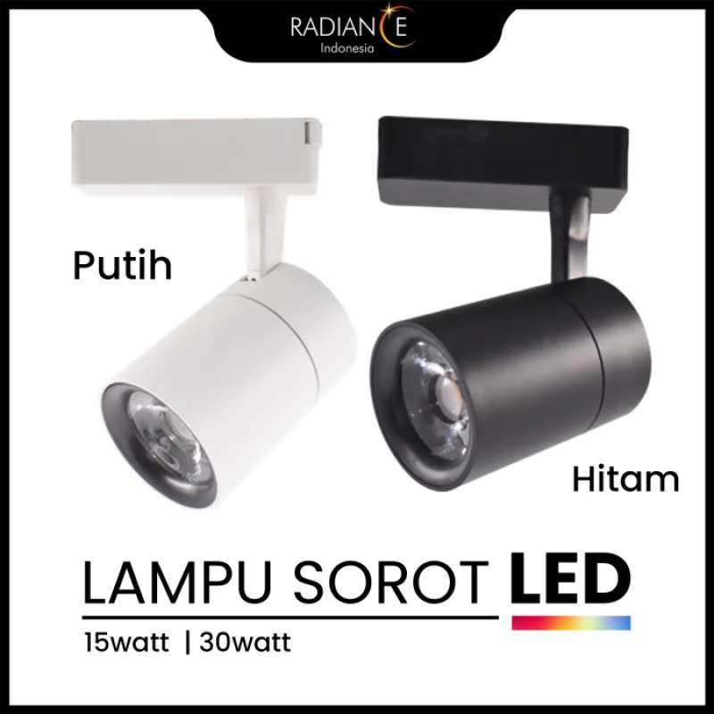 Promo Lampu sorot LED rell 15w 30w Track Light Spotlight Flexible ...