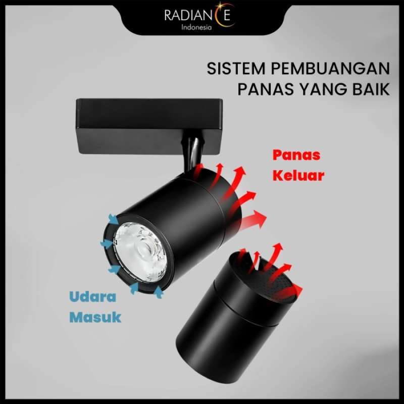 Promo Lampu sorot LED rell 15w 30w Track Light Spotlight Flexible ...