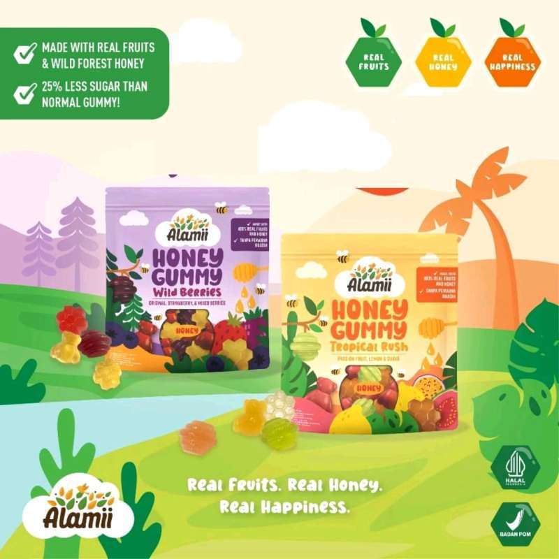 Jual Alamii Honey Gummy Healthy Snack - Cemilan Atau Snack Bayi & Anak ...