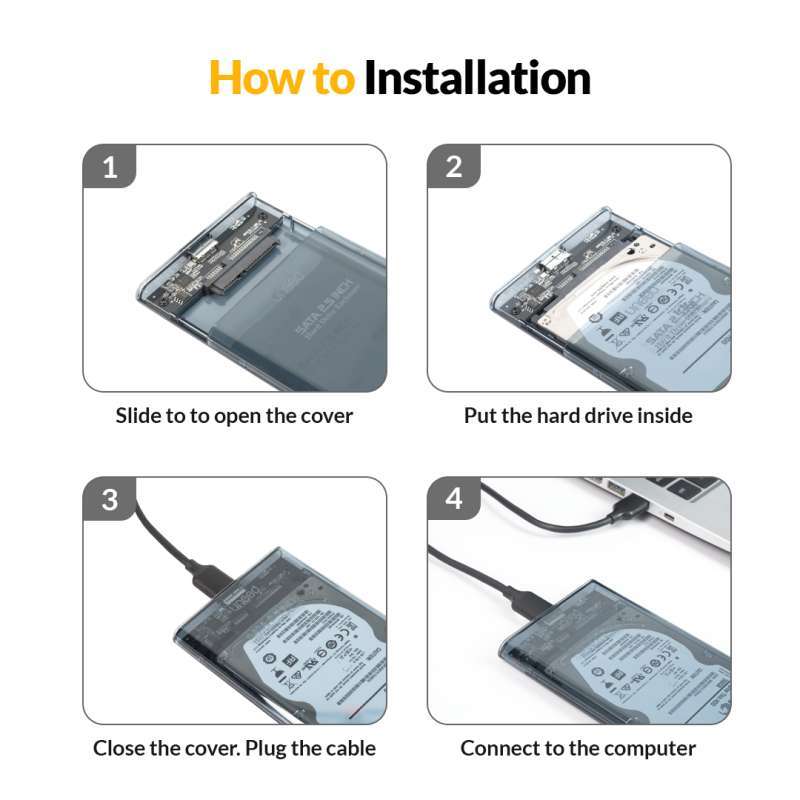 Promo Uneed Case Hardisk External 2.5inch Usb 3.0 Up To 5gbps - Uhe721 ...