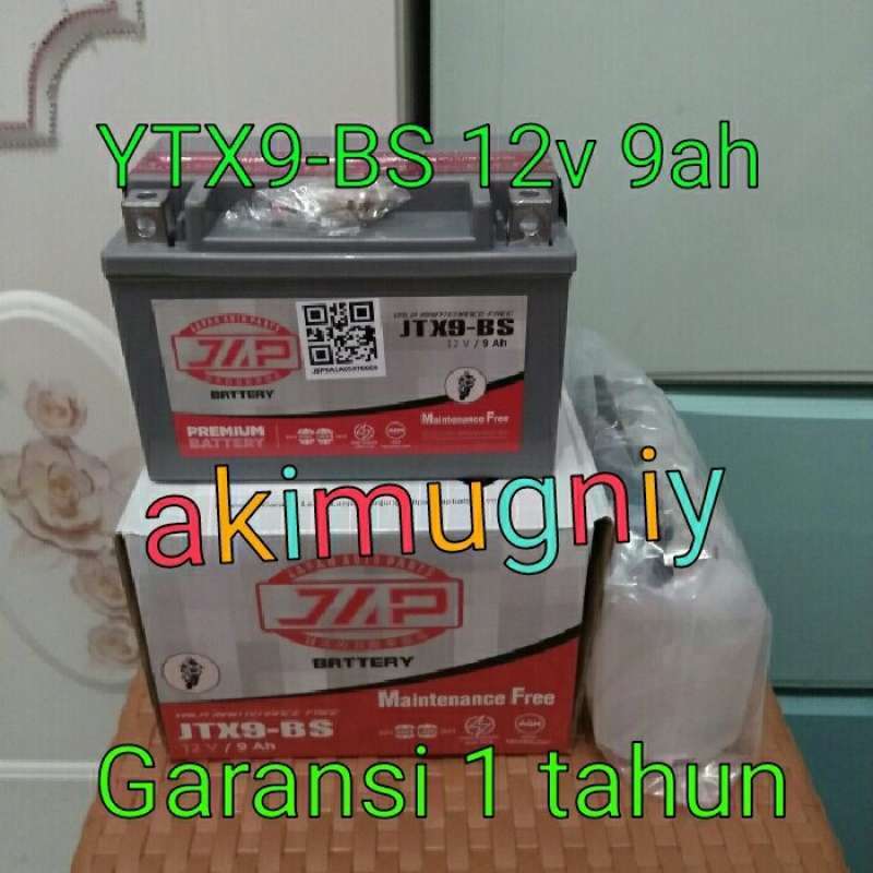 Promo Aki Motor Jap Ytx9-bs Mf Agm Jtx9-bs 12v 9ah Ninja 250 Pulsar ...
