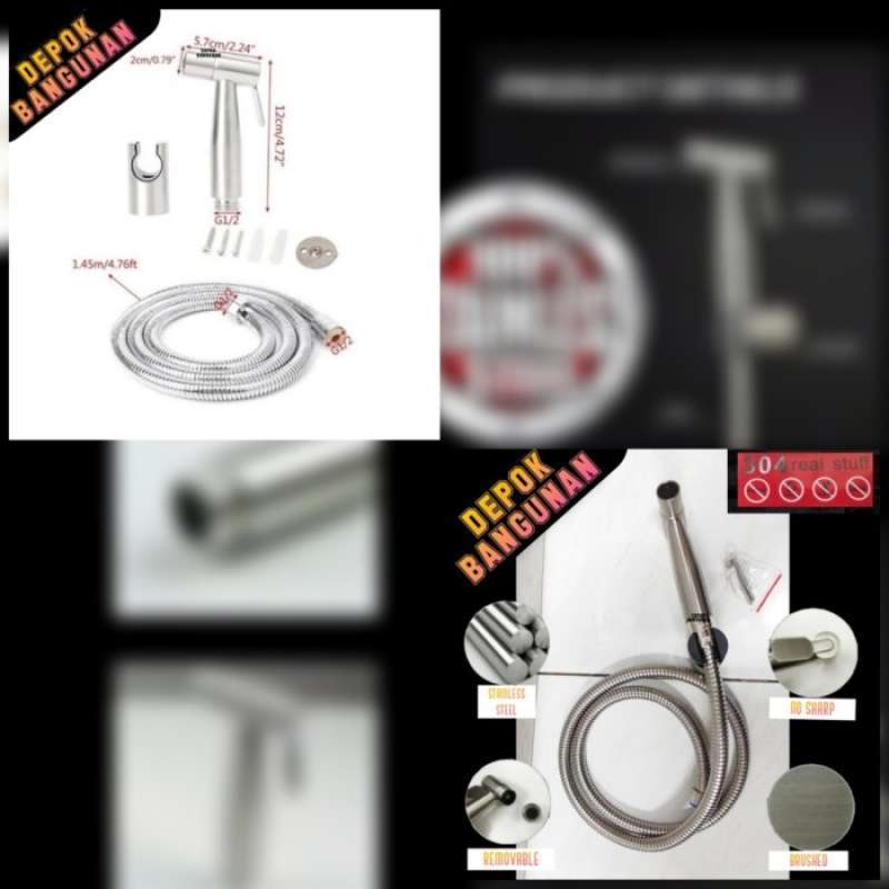 Promo JET SHOWER TOILET STAINLESS SUS 304 JET WASHER CLOSET SHOWER ...