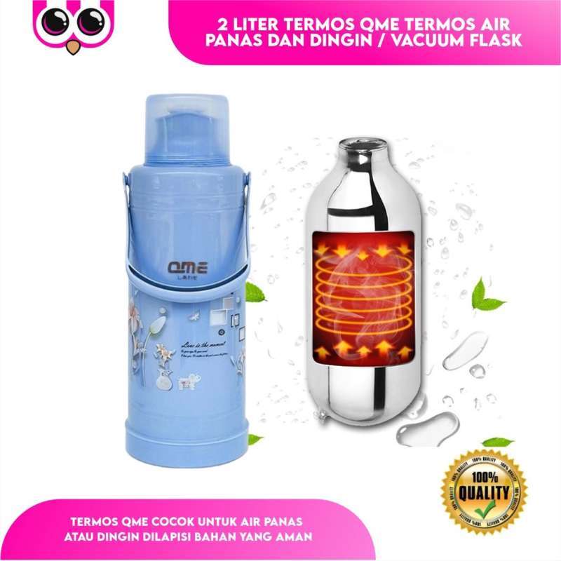 Jual 2 LITER TERMOS QME TERMOS AIR PANAS DAN DINGIN / VACUUM FLASK di ...