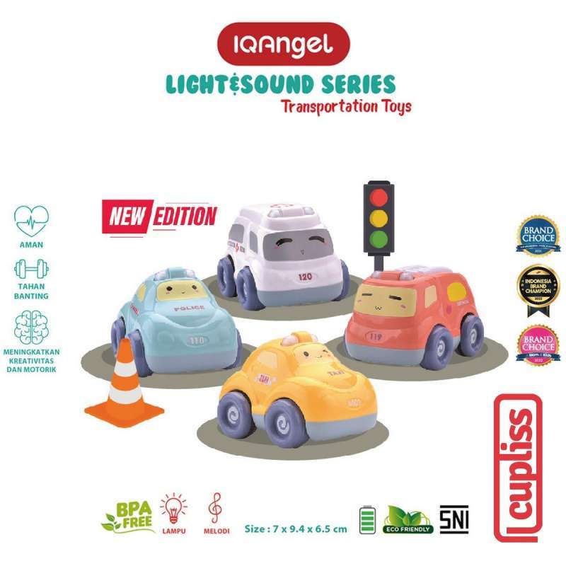 Jual IQANGEL Light & Sound Transportation Car Toys New Edition IQ698 ...