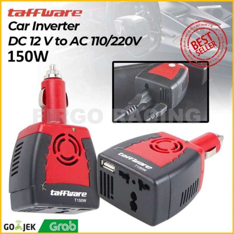 Promo Compact Power Car Inverter 150w 220v Ac Eu Plug And 5v Usb ...