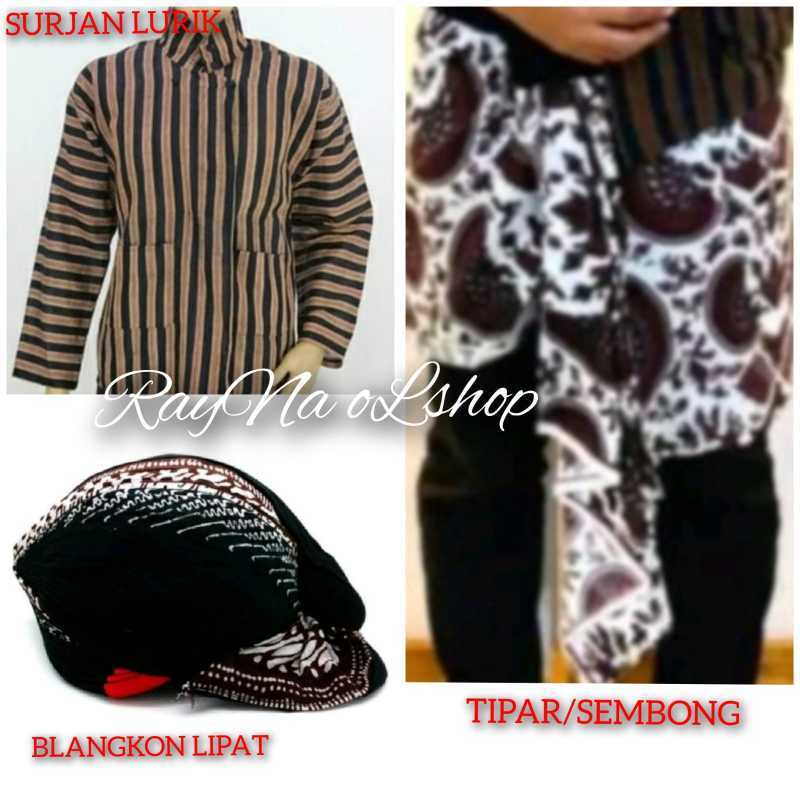 Jual SETELAN BAJU LURIK JAWA PRIA | SURJAN LURIK + BLANGKON LIPAT + TAPIH/SEMBONG | PAKAIAN ...