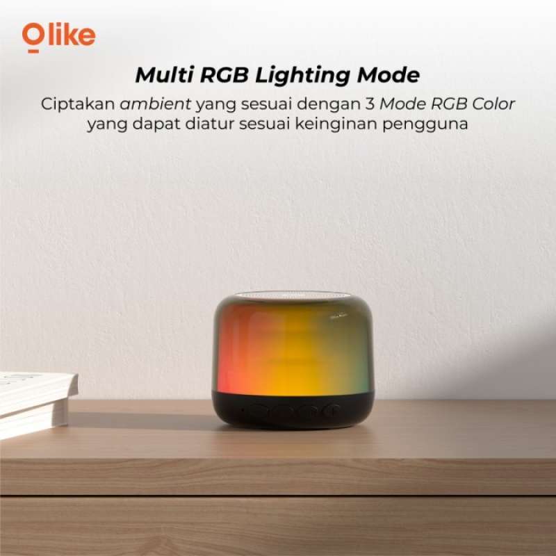 Promo OLIKE PORTABLE WIRELESS SPEAKER RGB LIGHT BLUETOOTH SMART TWS ...
