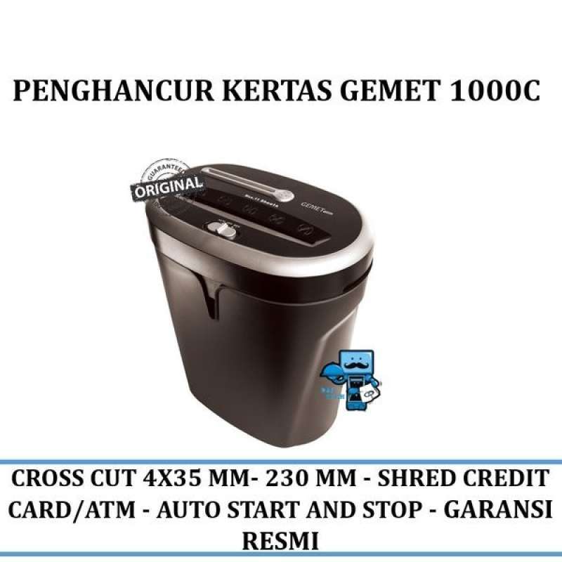 Promo Gemet Penghancur Kertas (Paper Shredder) 1000 C Terbaik Diskon 7% ...