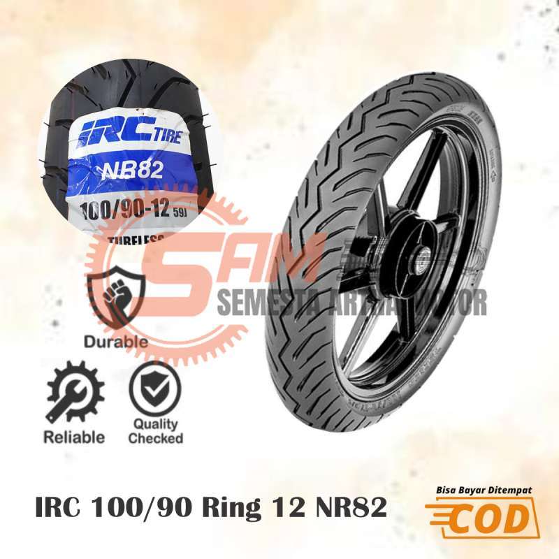 Jual Ban Luar IRC 100/90-12 Ring 12 NR82 Tubeless Motor Freego Scoopy ...