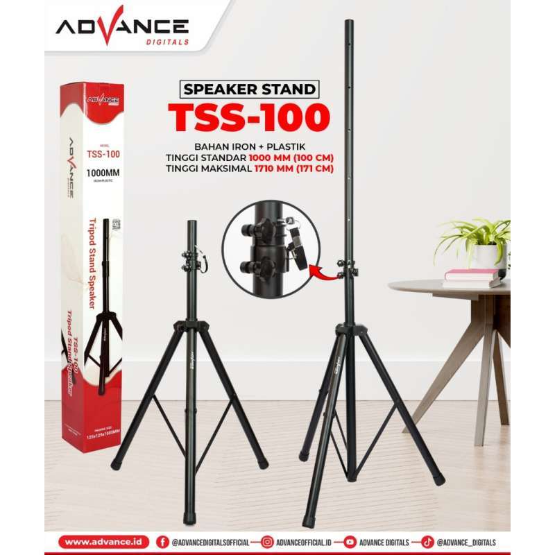 Promo Advance Stand Speaker Tiang Tripod Speaker Besi Tinggi 100-171cm ...