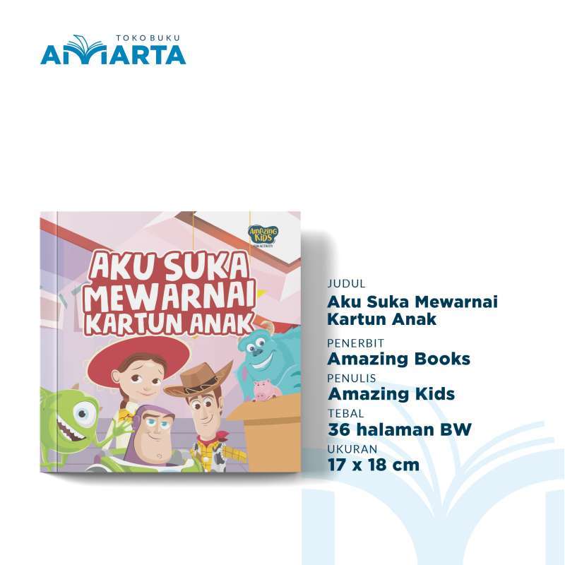 Jual Buku Aku Suka Mewarnai Kartun Anak di Seller toko buku amarta ...