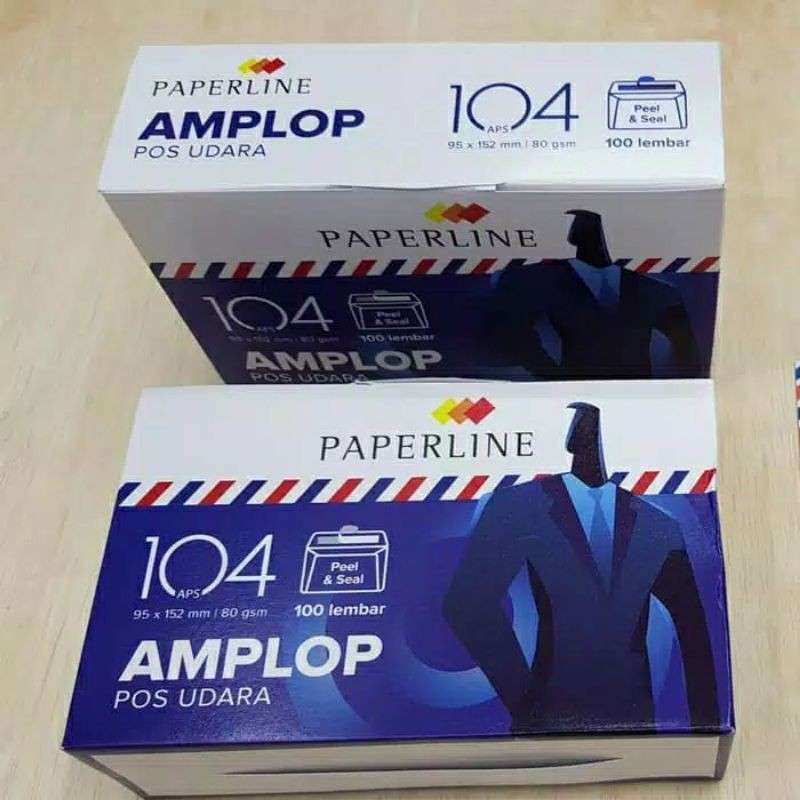 Jual Amplop 104 Am Airmail Paperline/ Amplop Putih Kecil Garis Merah ...