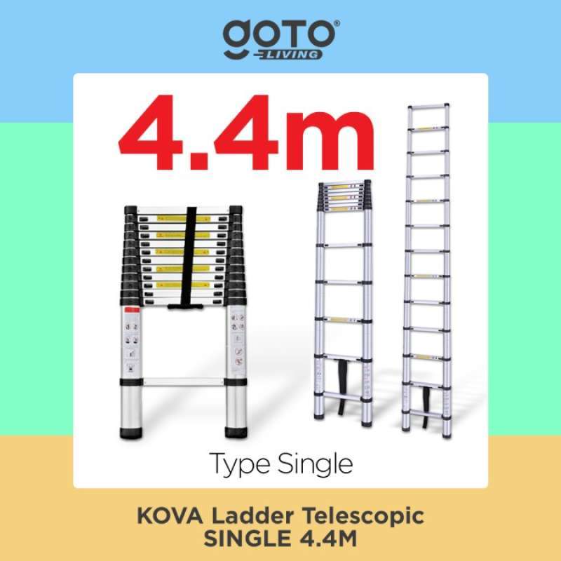 Promo Telescopic Ladder 4 4 M Tangga Lipat Aluminium Diskon 23 Di