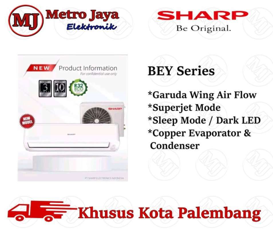 Jual AC Sharp 1/2 PK - 2 PK AHA BEY Super Jet Series Garuda Wing Airflow - 1 PK Unit Saja di ...