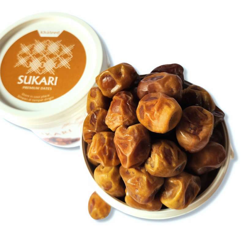 Jual Kurma Sukari 500 gram Grade A Premium Kemasan Ember / Kurma Raja ...