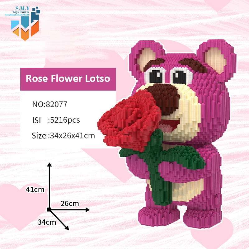 Promo Smy Nano Blocks Big Lotso Bear Series 3d Model, Mainan Blok Susun ...