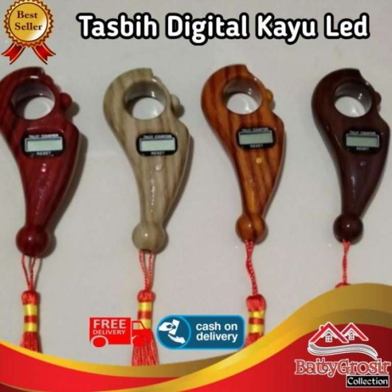 Jual ASLI!! tasbih tasbi tasbeh tasbe digital led kayu murah di Seller ...