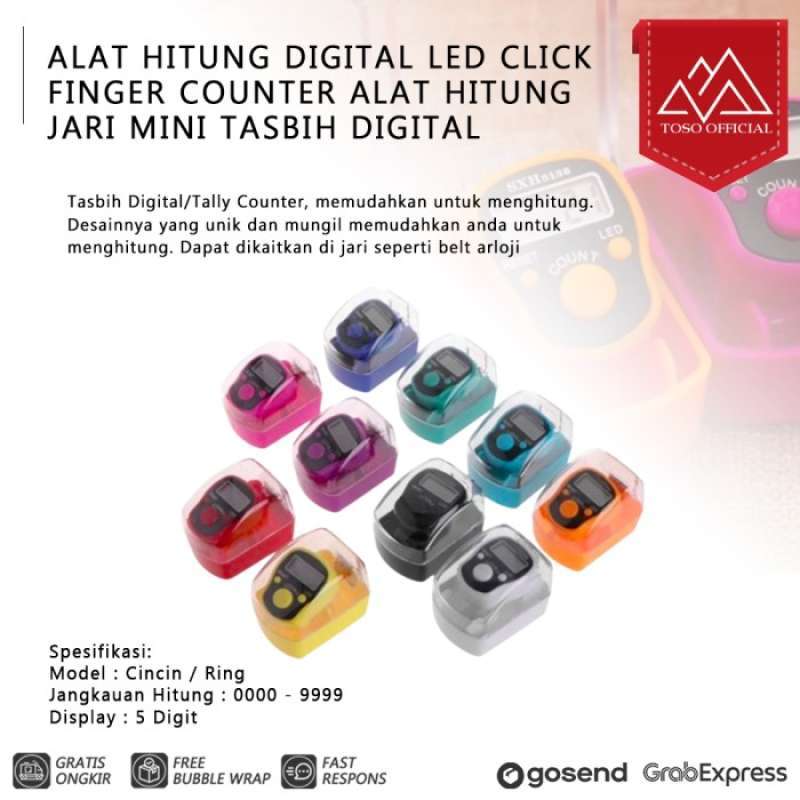 Jual TASBIH DIGITAL LED ALAT HITUNG JARI DIGITAL LED FINGER COUNTER ...