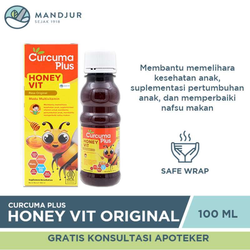 Jual Curcuma Plus Honey Vit Original 100 mL - Madu Multivitamin Anak di ...