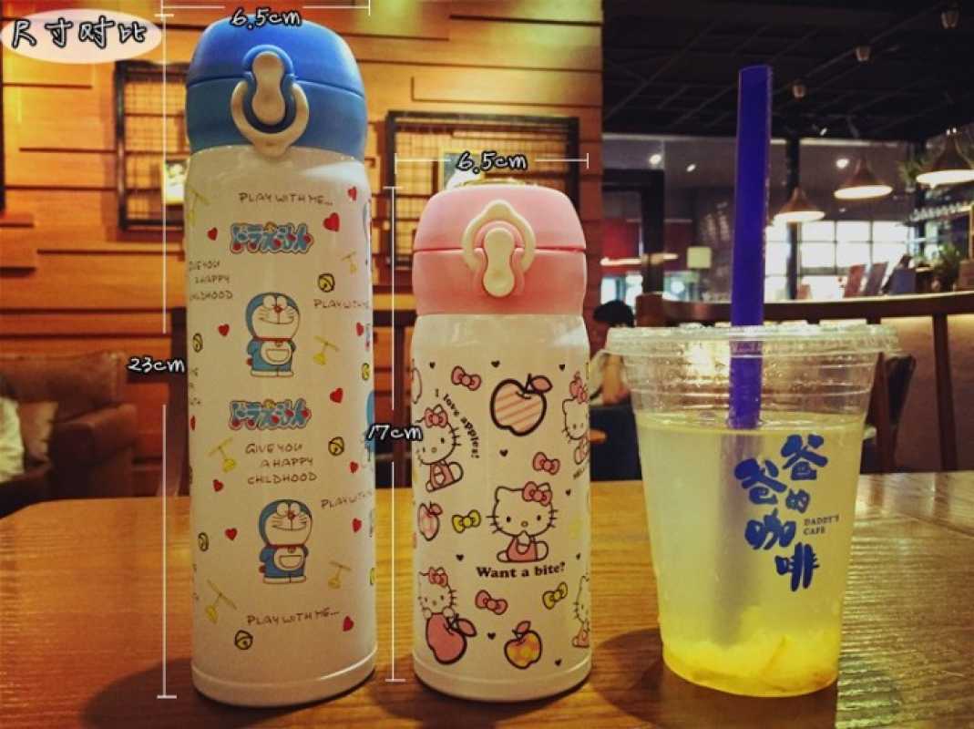 Promo THERMOS VACUM BOTTLE STAINLESS STEEL HELLO KITTY DORAEMON-BOTOL TERMOS - Pink Kitty Diskon ...