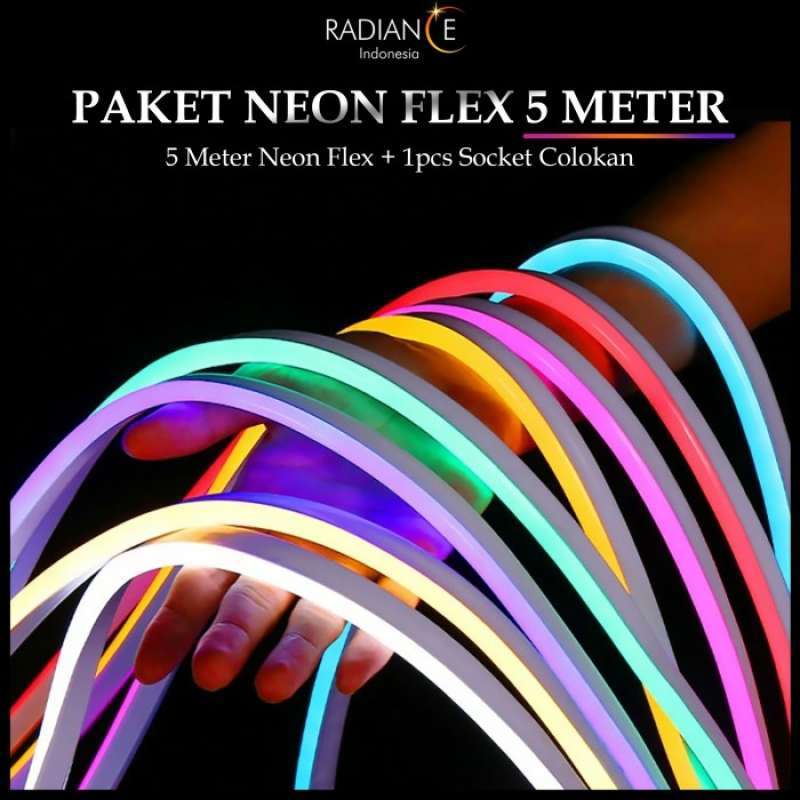Jual Lampu Neon Flex LED 220V 5 meter Waterproof Desain Dekorasi ...