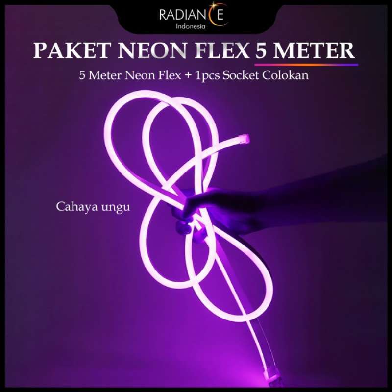 Jual Lampu Neon Flex LED 220V 5 meter Waterproof Desain Dekorasi ...