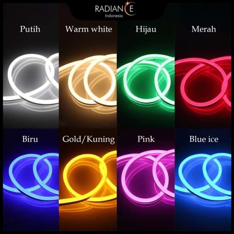 Jual Lampu Neon Flex LED 220V 5 meter Waterproof Desain Dekorasi ...