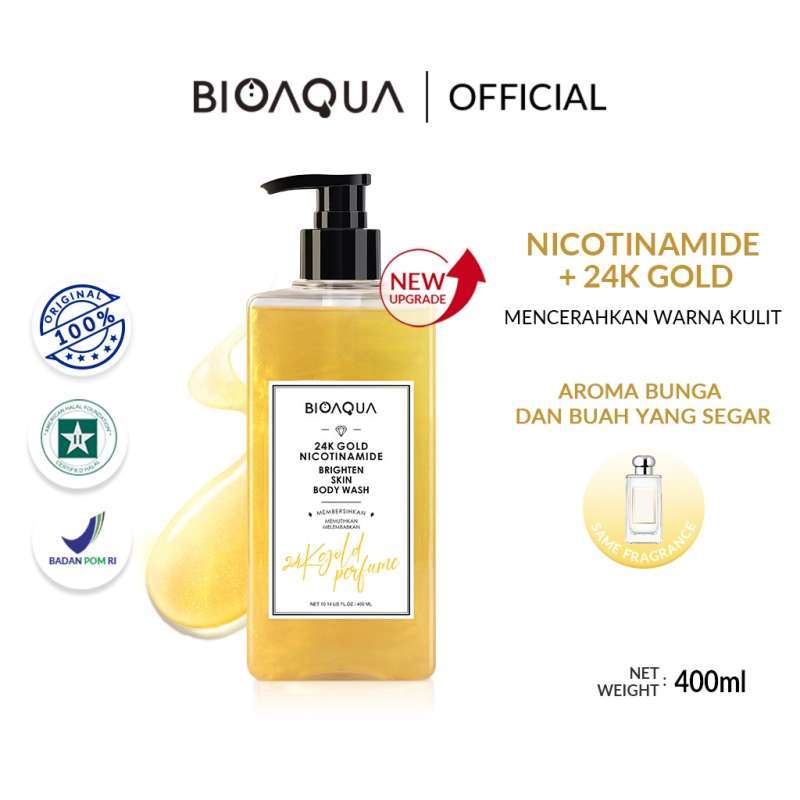 Jual BIOAQUA Perfume Body Wash Sabun Mandi Cair 400ml Long Lasting Fragrance Brightening ...