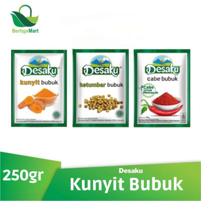 Jual Desaku Kunyit Cabe Ketumbar Bubuk - Rempah Pilihan Desaku 250gr di ...