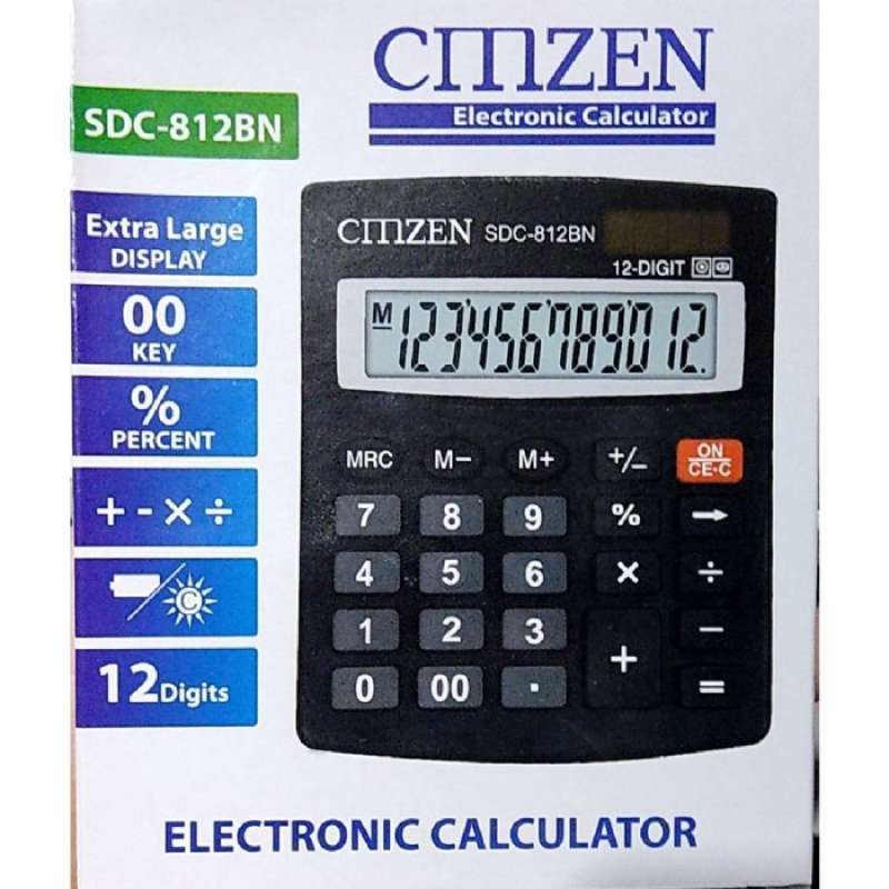 Jual Kalkulator Meja CMZEN SDC-812BN Calculator Miirip Citizen di ...
