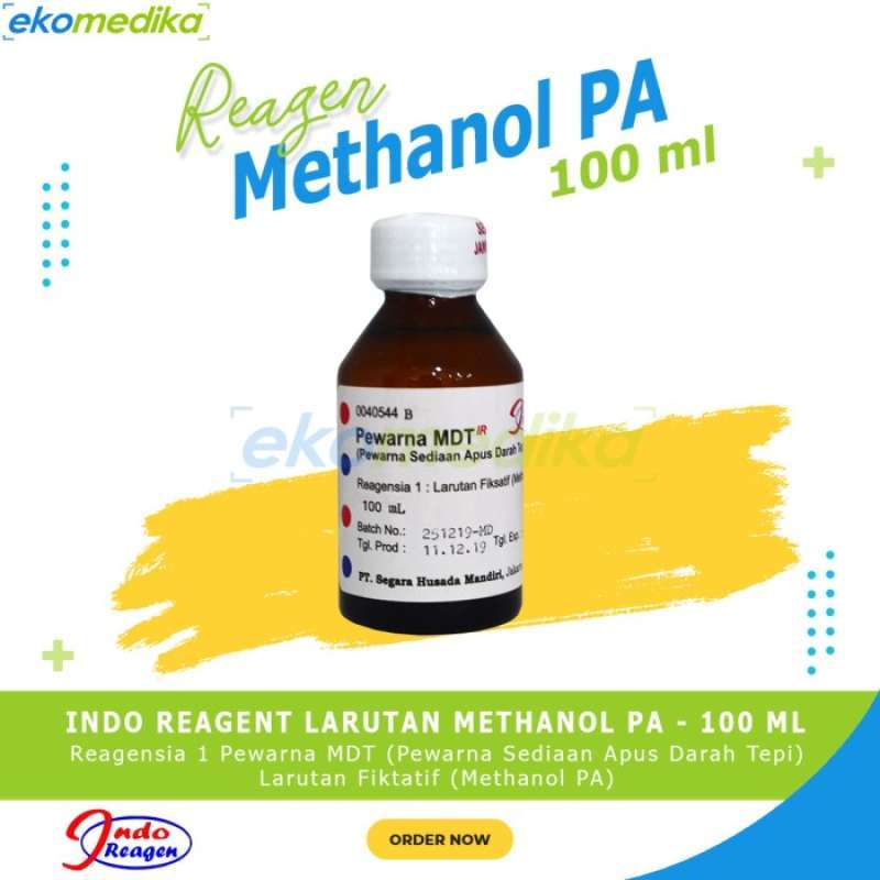 Promo Methanol PA 100mL INDO REAGENT Pewarna MDT Reagen 1 Metanol PA Diskon 33% di Seller Jaya ...