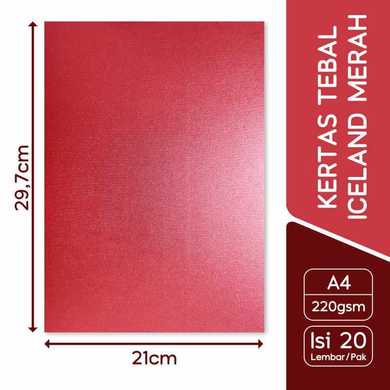 Jual Kertas Margono A4 Iceland Merah Di Seller Margono Official Store ...