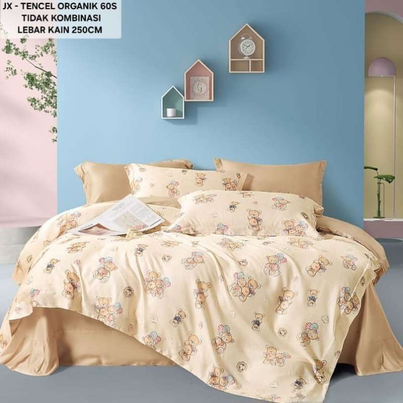 Jual (FREE TAS SEPREI) Seprei Sutra Organik 60s 95 Terbaru Kekinian ...