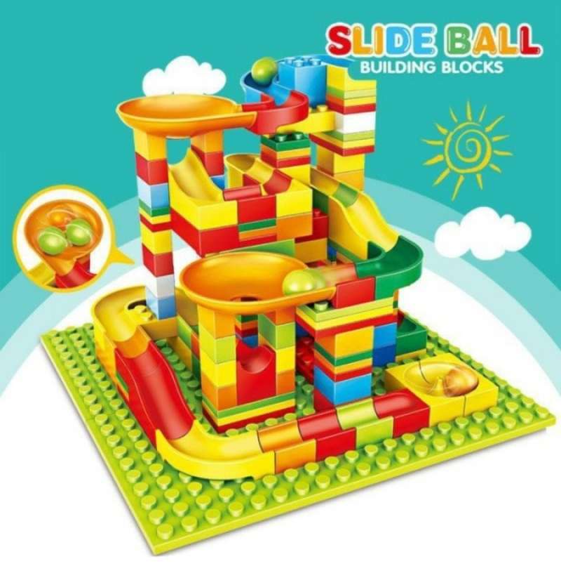 Promo Mainan Lego Brick Building Blocks Run Maze Balls Track Slide Ball ...