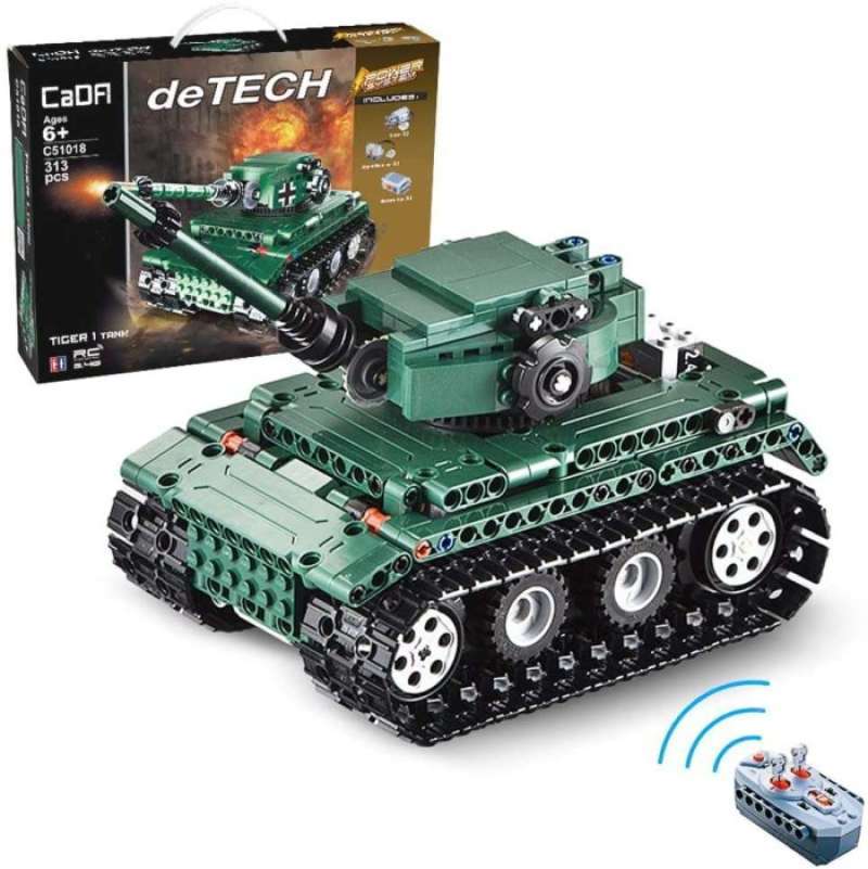 Promo Double E Cada Bricks Tiger 1 Tank C51018w 2.4ghz Rc Diskon 50% Di ...