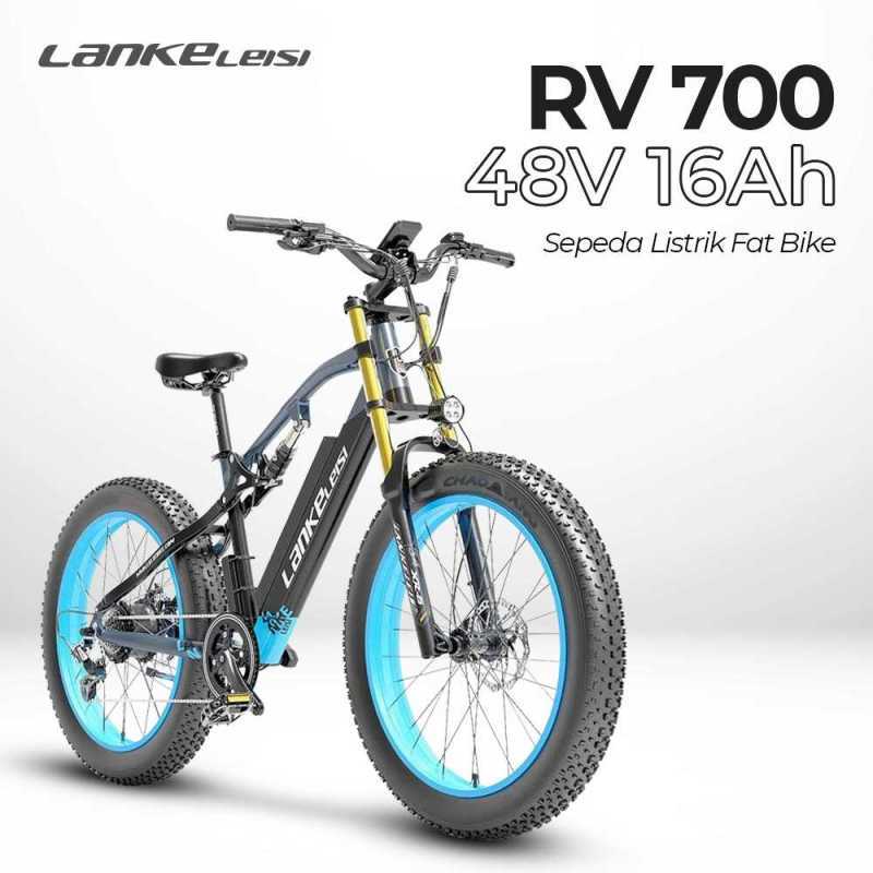 Promo Lankeleisi Sepeda Listrik Fat Bike Tire 26x4 Inch 48v 16ah 1000w ...