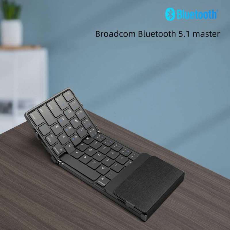 Jual Avatto Keyboard Wireless Bluetooth Foldable Rechargeable With ...
